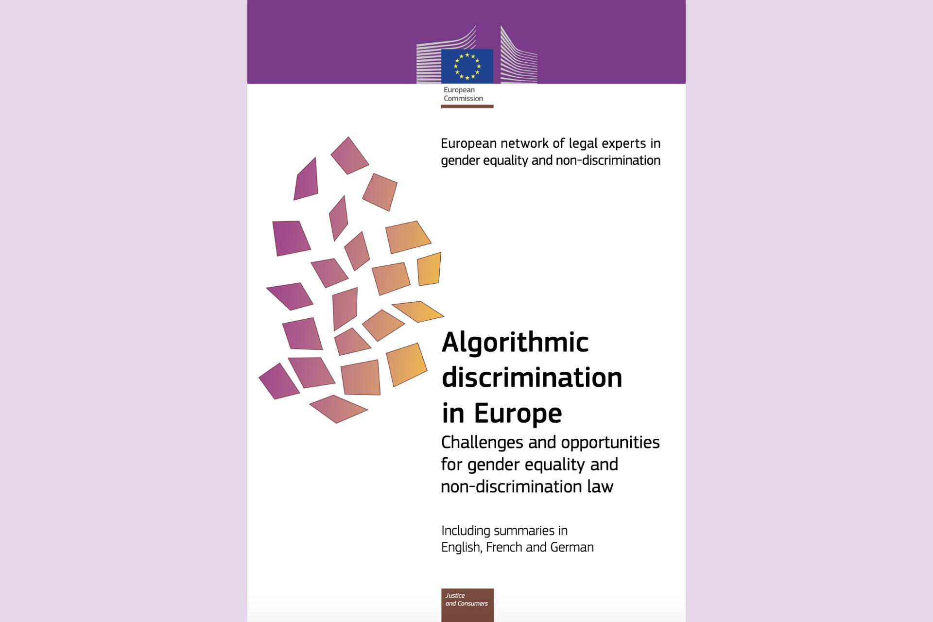 Dr Raphaële Xenidis co-authors report on Algorithmic discrimination in Europe | Edinburgh Law School